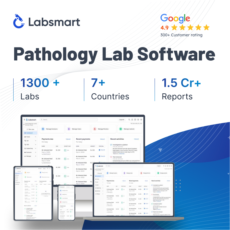 Pathology Software | Starts at Rs. 417pm | Try 5 Day Free